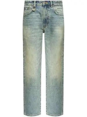 R13 Logo-appliqué Straight Jeans - Blue