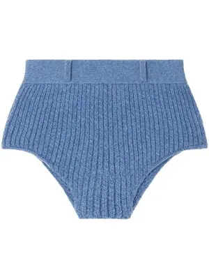 Alanui Knitted High-waisted Shorts