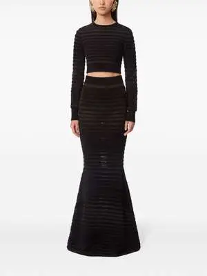 Nina Ricci Stripe Maxi Skirt