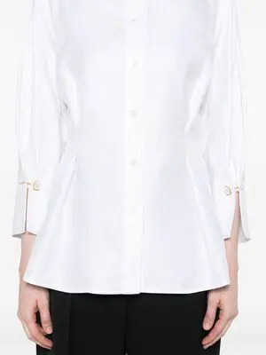 Elisabetta Franchi Chevron-pattern Poplin Shirt