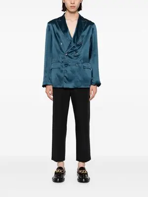PIERRE-LOUIS MASCIA Double-breasted Fastening Silk Blazer