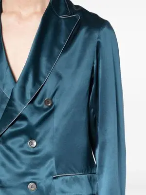 PIERRE-LOUIS MASCIA Double-breasted Fastening Silk Blazer