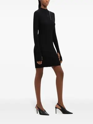 COURREGES Ribbed-knit Mini Dress