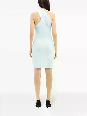 COURREGES Criss-cross Jersey Mini Dress - Blue