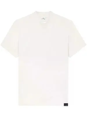 COURREGES Volcano Logo-appliqué Cotton T-shirt