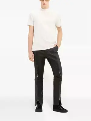 COURREGES Volcano Logo-appliqué Cotton T-shirt