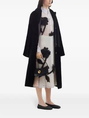 Marni Floral-appliqué Silk Midi Skirt