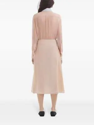 Marni Floral-appliqué Silk Midi Skirt