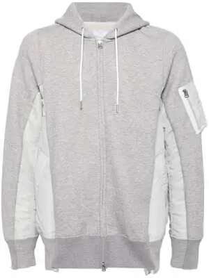 Sacai X Sponge Sweat Panelled Hoodie