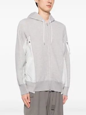 Sacai X Sponge Sweat Panelled Hoodie