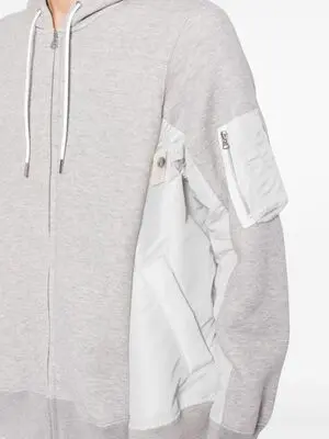Sacai X Sponge Sweat Panelled Hoodie