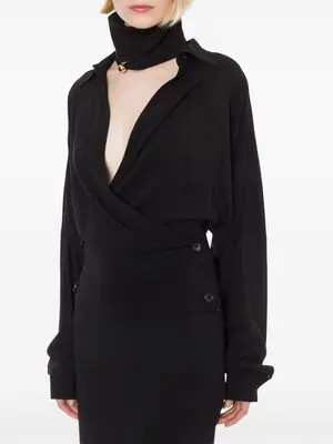 Philosophy Di Lorenzo Serafini Panelled V-neck Blouse
