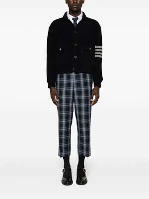 Thom Browne 4-bar Stripe Cable-knit Jacket