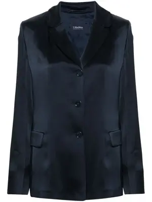 Max Mara Single-breasted Satin Blazer