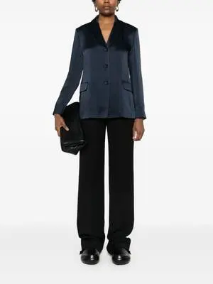 Max Mara Single-breasted Satin Blazer