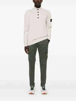 Stone Island Compass Badge Wool Blend Jumper - White