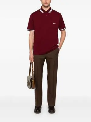 Gucci Logo-embroidered Piqué Polo Shirt