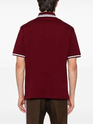 Gucci Logo-embroidered Piqué Polo Shirt