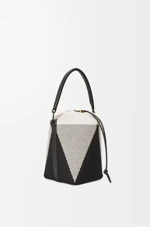 Loewe Treasure Bako Bucket Bag - Natural/black
