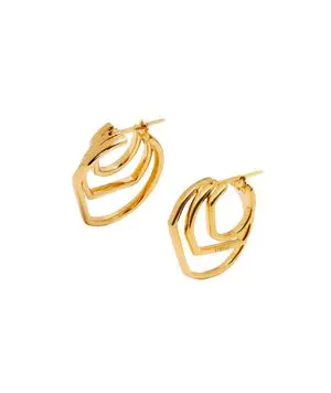 Loewe Stacked Hoop Earrings - Gold