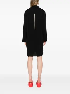 IBRIGU Wrap Silk Midi Dress