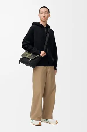 Loewe Anagram Zip-up Wool Hoodie