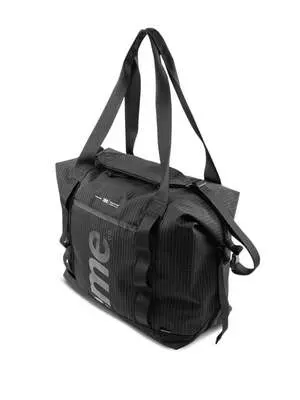Supreme Logo-Print Tote Bag - Black | Editorialist