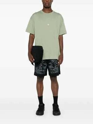 Givenchy 4g-embroidered Cotton T-shirt - Green