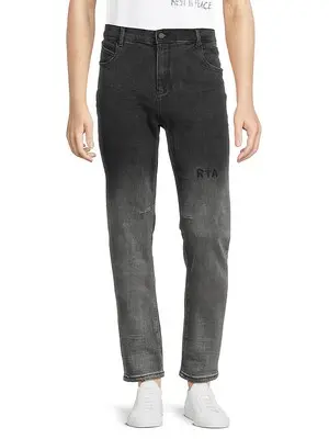 RtA Bryant Stretch Slim-fit Jeans - Light Charcoal Small