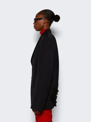 JEAN PAUL GAULTIER Tailored Wool Jacket With Lacing Detail
