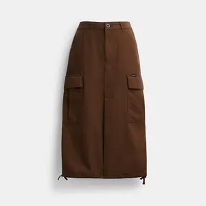 COACH Cargo Maxi Skirt In Organic Cotton