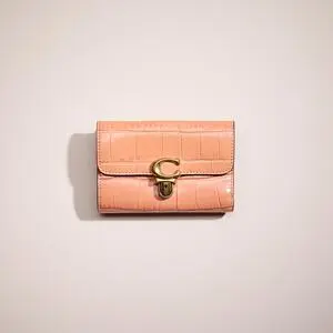 COACH® Restored Studio Medium Wallet - Brass/light Coral