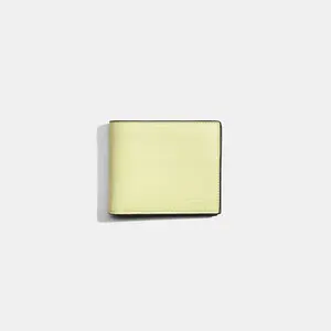 COACH Restored 3-in-1 Wallet In Colorblock - Pale Lime/pebble