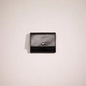 COACH Restored Coin Case Black