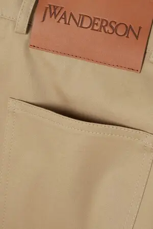 JW Anderson Kite Draped Cotton-blend Twill Tapered Pants