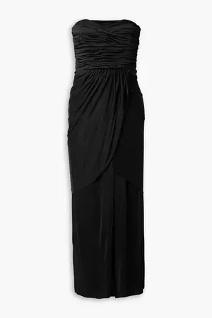 Proenza Schouler Strapless Ruched Maxi Dress