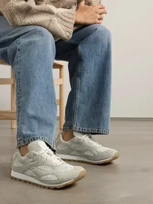 Bottega Veneta Orbit Suede Sneakers - Neutrals