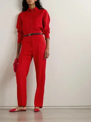 Victoria Beckham Woven Tapered Pants