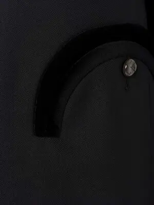 BLAZÉ MILANO Silent Velvet-trimmed Wool Blazer