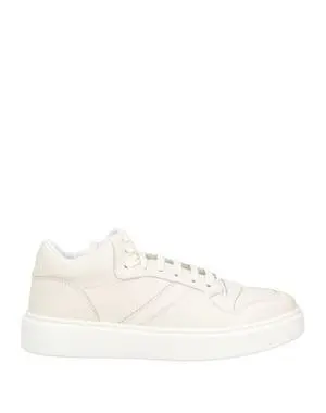 DOUCAL'S Leather High-top Sneakers - White