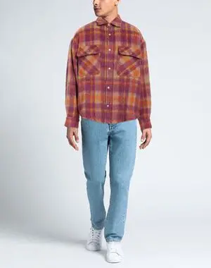 Palm Angels Shirt Size Virgin Wool, Alpaca Wool, Mohair Wool, Polyamide - Red