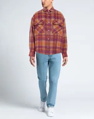 Palm Angels Shirt Size Virgin Wool, Alpaca Wool, Mohair Wool, Polyamide - Red