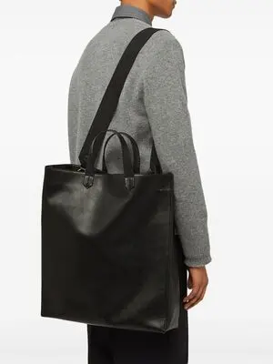 JIL SANDER Large Leather Tote Bag