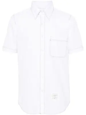 Thom Browne Decorative-stitch Cotton Shirt