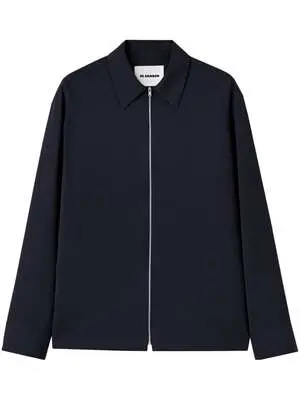 JIL SANDER Zip-up Wool Overshirt