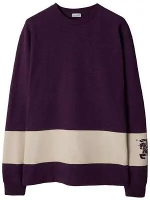 Burberry Ekd Stripe Cotton Jumper