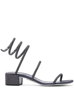 Rene Caovilla 40mm Cleo Sandals - Grey