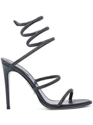 Rene Caovilla 105mm Cleo Sandals - Grey