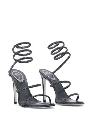 Rene Caovilla 105mm Cleo Sandals - Grey