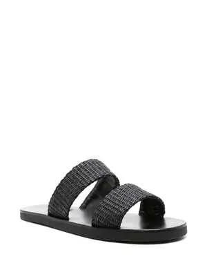 ANCIENT GREEK SANDALS Zeus Straw Slides